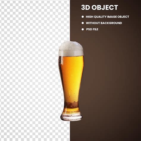 Premium Psd Beer Glass
