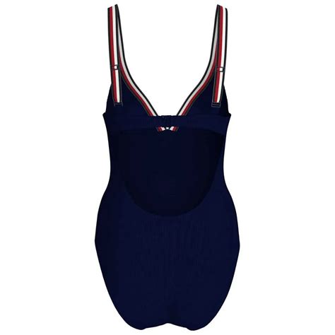 Tommy Hilfiger Triangle One Piece Rp Swimsuit Blue Dressinn