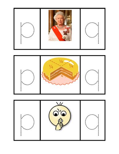 P And Q Picture Recognition Activity Teaching Resources