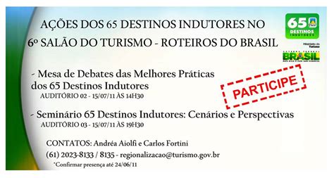 DESTINOS INDUTORES DO DESENVOLVIMENTO TURÍSTICO REGIONAL