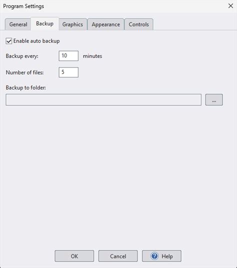 Automatic Backup Settings Realtime Landscaping Help
