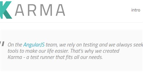 karma spectacular test runner for javascript coding defined