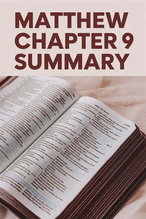 Jesus Miracles In Matthew 9 A Heartfelt Summary