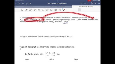 unit 1 precalculus review youtube