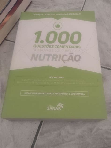 1000 Questões Comentadas De Nutrição Livro Sanar Usado 78139089 Enjoei