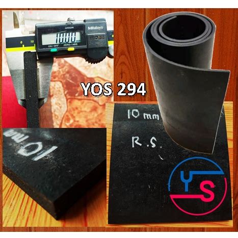 Jual Rubber Sheet Karet Polos Hitam Lembaran Tebal 10mm X 100cm X 100cm