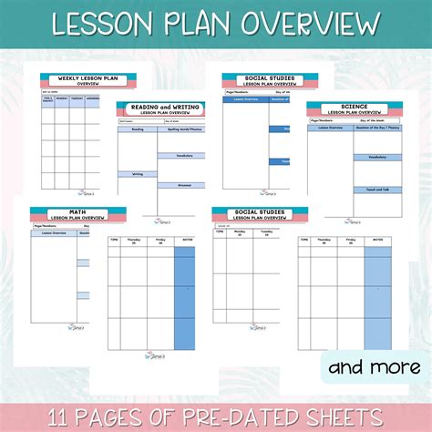 Excel Lesson Plan Template