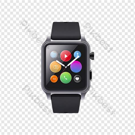 Psd Watch Clock Chronograph Grey Orange Rubber Strap Dial Men Fashion White Background PNG