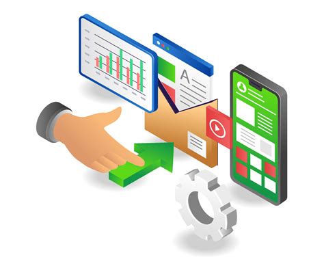 Smartphone Email Analysis Data 10682463 Vector Art At Vecteezy