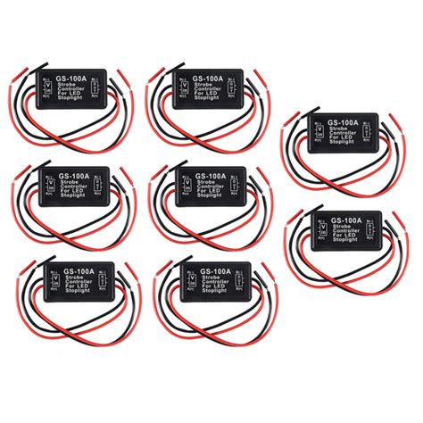 8pcs Gs 100a Brake Light Flasher Module 2a 24w High Brake Controller