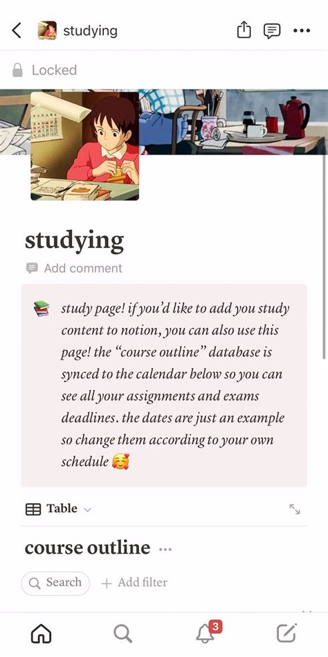 Notion Study Page Studio Ghibli Notion Template Notions How To Introduce Yourself Social
