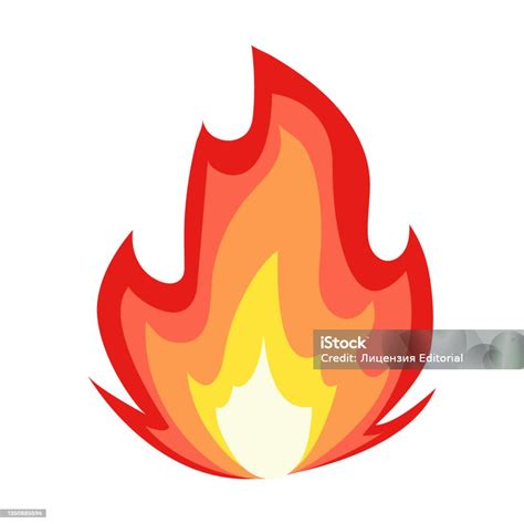 화재 이모티콘 화염 아이콘 고립 된 모닥불 기호 흰색에 고립 된 감정 불꽃 기호 화재 이모티콘 및 로고 벡터 일러스트 Eps