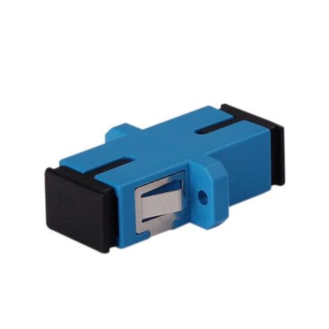 Sc Upc Fiber Optic Adapter For Sm Fiber Colored Blue Topfiberbox
