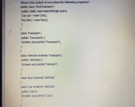 Solved What Is The Output Of Executing The Following