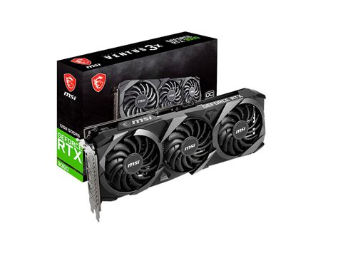 Tarjeta De Video Msi Rtx3060 Oc 12gb Gddr6 Nvidia Ventus 3x 192bits