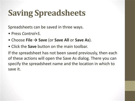 libre office calc lesson 1 introduction to spreadsheets pptx
