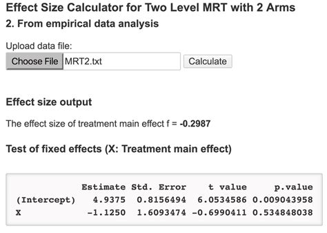 3 2 Effect Size Calculation Based On An Empirical Set Of Data Download Scientific Diagram