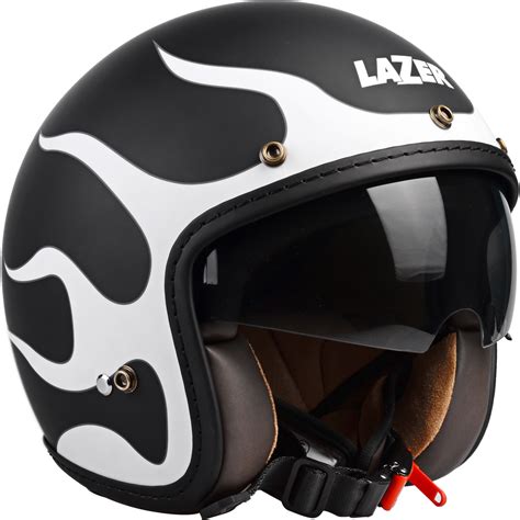 Lazer Mambo Evo Flame Open Face Motorcycle Helmet Urban Scooter Old