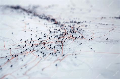 A Map Of The Cross Section Of A Map With The Number 1 On It Premium