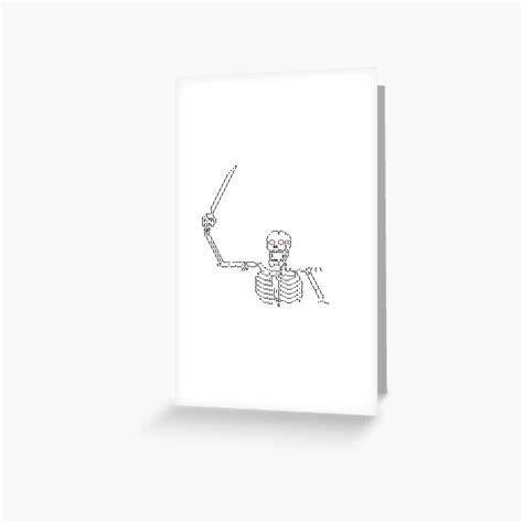 Ascii Art Pirate Skeleton Greeting Card For Sale By Hadicazvysavaca Redbubble