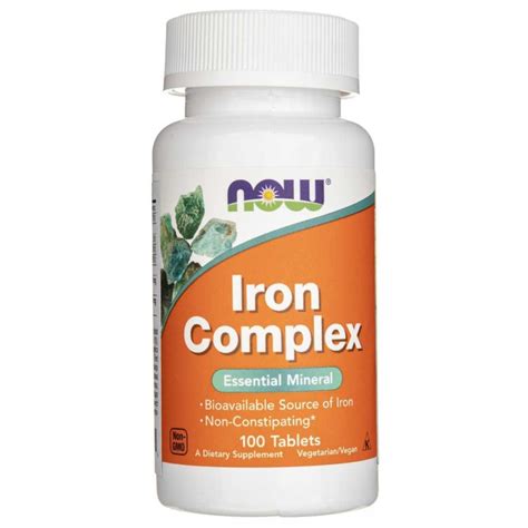 Now Foods Iron Complex kompleks żelaza 100 tabletek