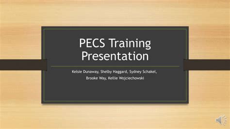 Pecs Presentation Pptx