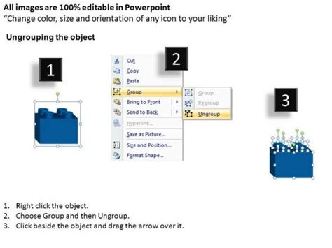 PowerPoint Design Editable Lego Blocks Ppt Backgrounds