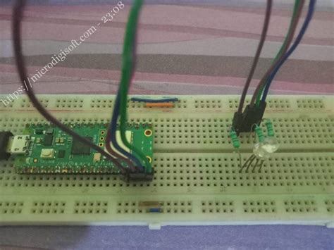 controlling rgb led from raspberry pi pico w webserver with micropython