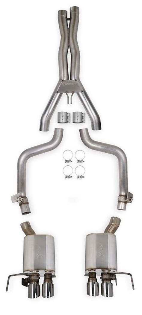 Hooker RHKR BlackHeart Cat Back With Dual Mode Mufflers NPP For C Corvette