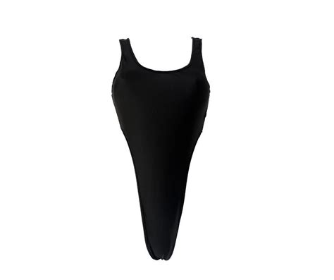 Sexy High Leg Thong One Piece Swimwear Thong Bikini Cheeky One Piece