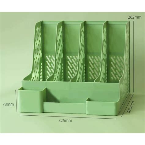 [subtle] Office File Basket Four Grid File Column Data Rack Folder Storage Rack Shopee Philippines