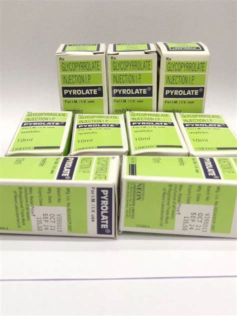 Liquid Glycopyrrolate 0 2mg Inj Pyrolate Injection For Commercial