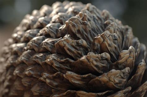 Premium Ai Image A Closeup Of A Natural Object Such As A Pinecone Or