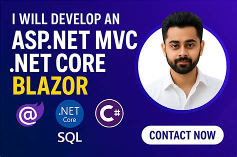 Develop An Asp Dot Net Mvc Dot Net Core Or Blazor Webapp By Tim
