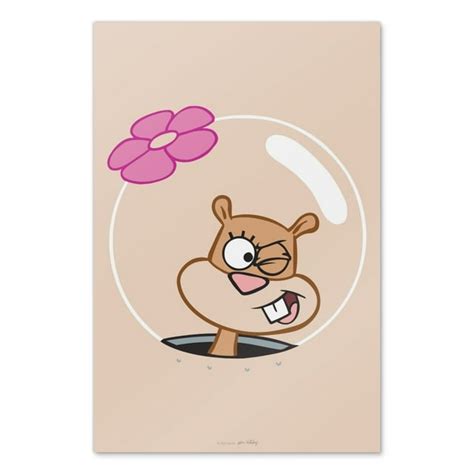 Spongebob Sandy Wink Face Wall Art Picture Paper Poster Décor Home