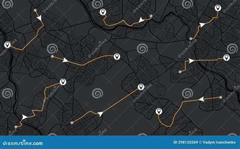 Destinations Gps Tracking Map Track Navigation Pins On Street Maps Navigate Mapping