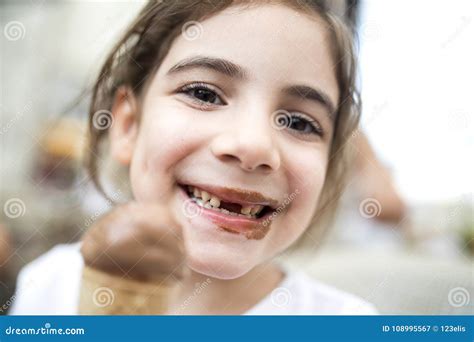 Dirty Cute Girl Stock Image Image Of Smile Person 108995567