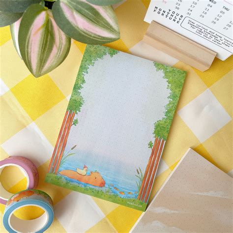 Capybara Forest Notepad Aubluvion