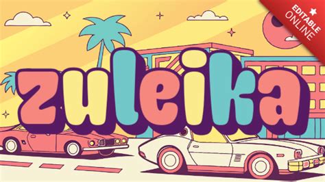 Zuleika Retro Vibes Text Effect Generator