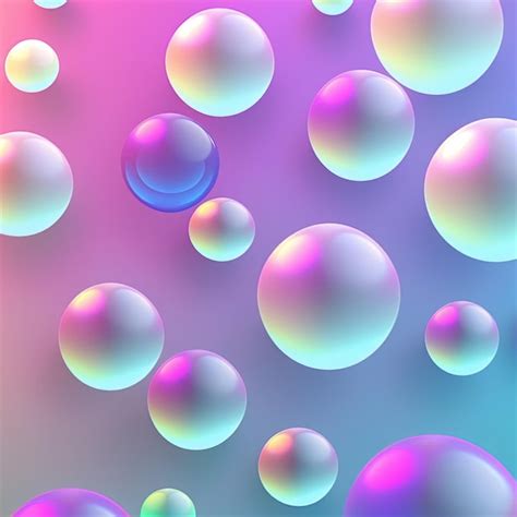 Premium Photo Gradient Spheres Background Digital Illustration