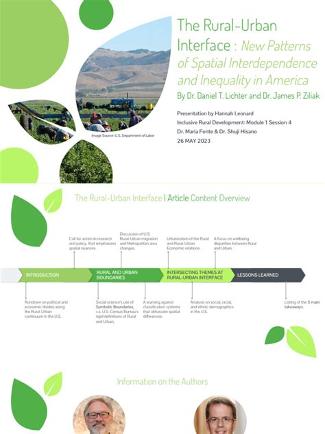 the rural urban interface new patterns of spatial interdependence and