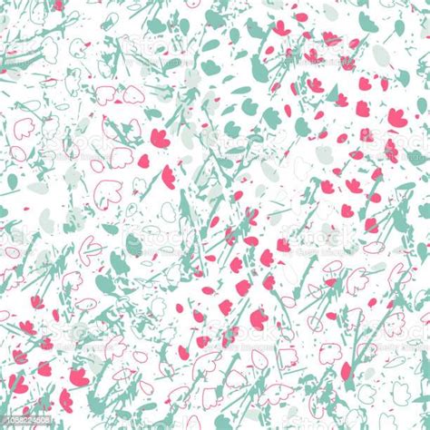 벡터 유기 원활한 추상 배경 양식된 작은 나뭇잎과 질감 자유형 한다면 패턴으로 식물 모티프 0명에 대한 스톡 벡터 아트 및 기타 이미지 Istock