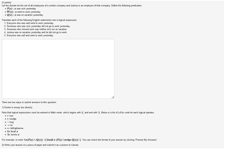 Solved 3 Points Let The Domain Be The Set Of All Positive
