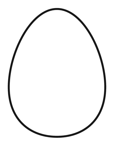 Egg Outline Printable
