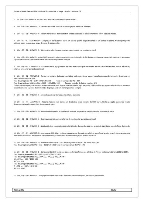Exames unidade 04 Itens Soluções Jorge Lopes Página 2 PDF Online PubHTML5