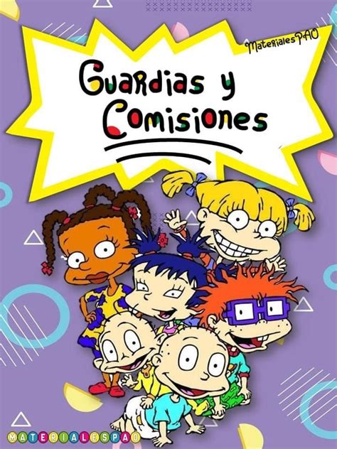 Portada Rugrats Personajes De Los Rugrats Etiquetas De Material Escolar Rugrats