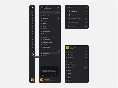Sidebar Design [dark Mode] By Dmitry Sergushkin On Dribbble