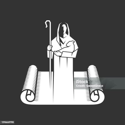 Ilustrasi Kristen Yesus Kristus Adalah Gembala Yang Baik Ilustrasi Stok