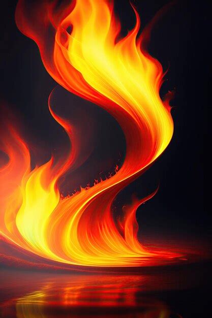 Premium Ai Image Liquid Fire