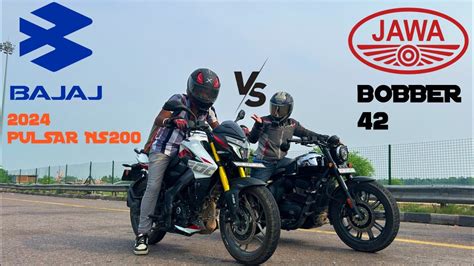 2024 Pulsar Ns200 Bs7 Vs Jawa Bobber 42 Til Their Potential Youtube